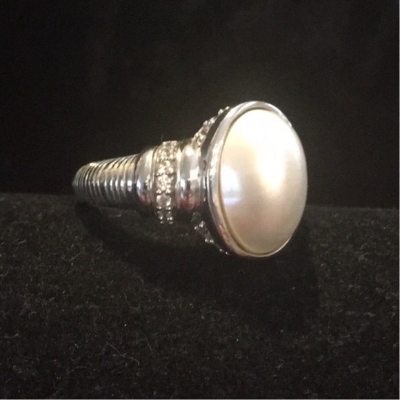 Judith Ripka | Jewelry | Nwot Judith Ripka Sterling Silver Mabe Pearl ...